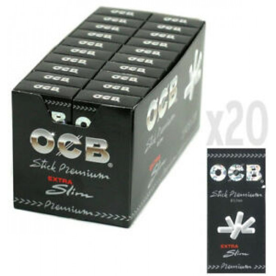1 Box OCB Premium Black Ultra (extra) Slim Cigarette Filter Tips ( 2400 ...