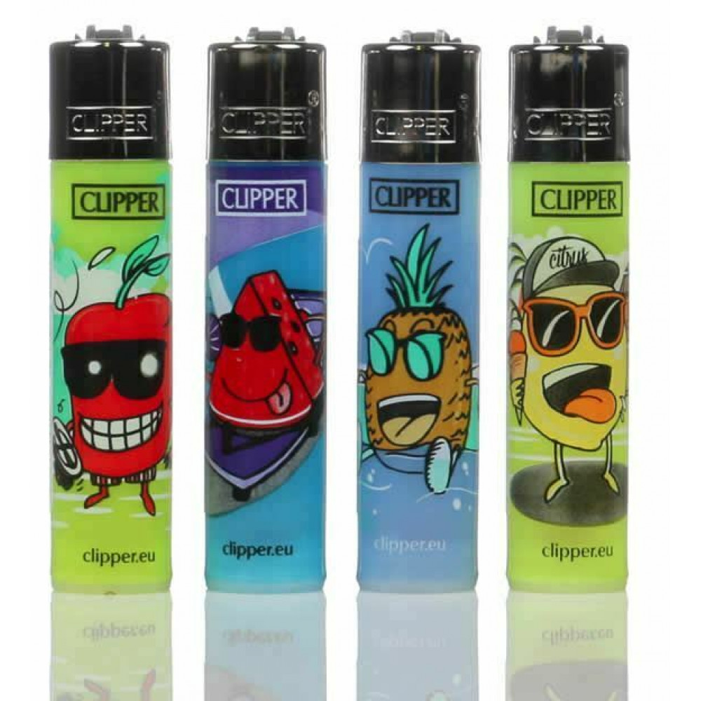Clipper Lighter Large FRESH FRUIT Refillable Flint Cigarette Tobacco ...
