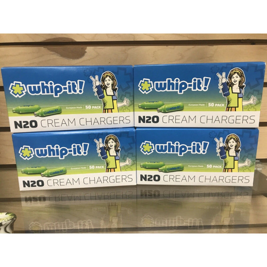 Whip-it! N2O X 4 50 Count = 200 Whip Cream Chargers Excellent Quality ...